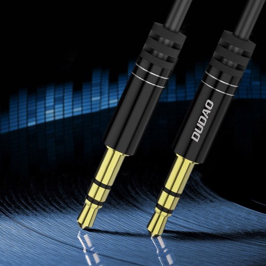 Dudao - lang - rekbare AUX-kabel mini-jack 3,5mm veer 150cm wit - (L12 ...