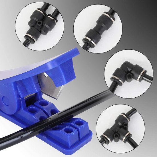 PU-slang 10 meter polyurethaanslang flexibele persluchtslang zwart ...