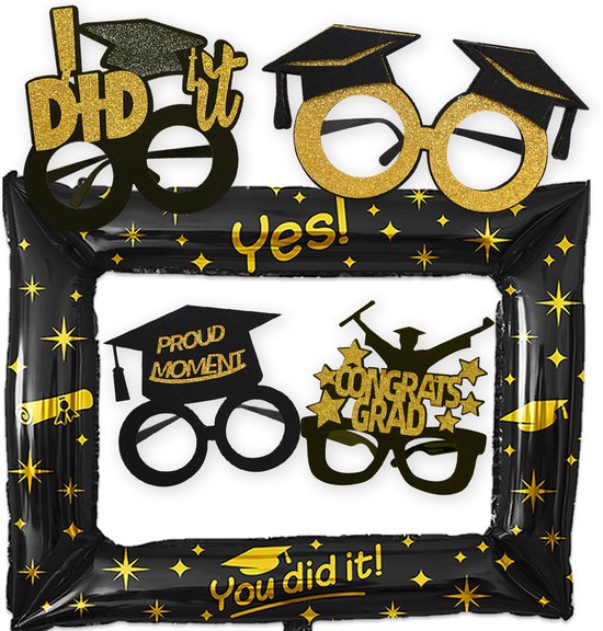 BTH - Geslaagd - Feestpakket - Photobooth Props - Versiering ...