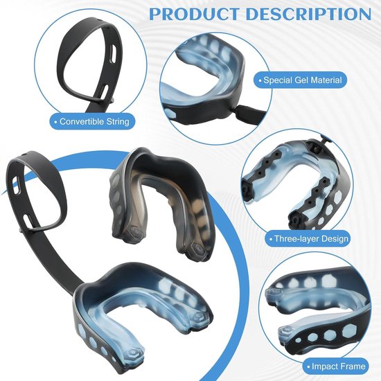 Sport Mond Guard Vormbaar Gum Shield - 2 STKS - Professioneel - Voor ...