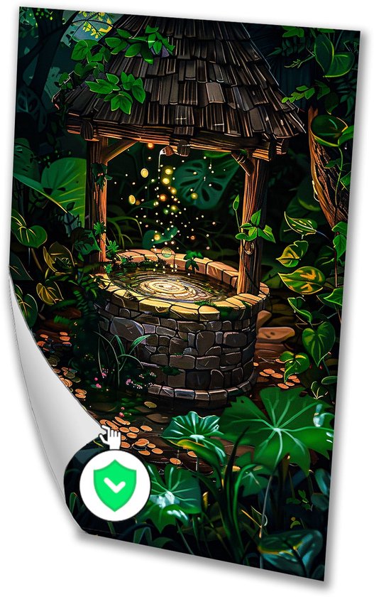 Wensput in magisch bos - Wensput posters - Muurdecoratie object ...