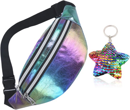 Glitter Heuptasje voor Meisjes en Vrouwen - Waterdichte Mini Fanny Pack ...