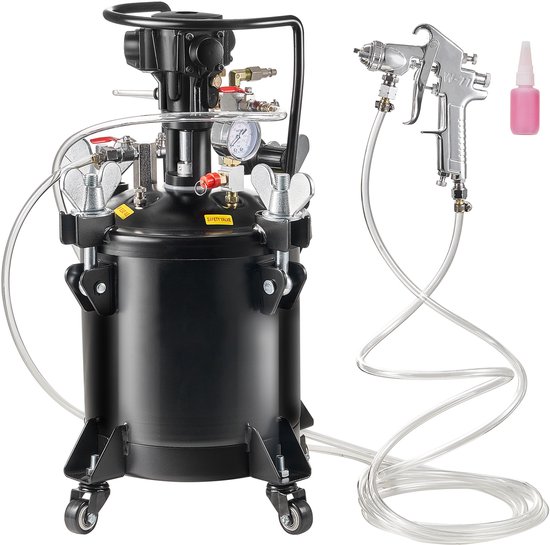 Verfspuit Druktank, 10 L/2.5 Gal. Volledig Automatische Agitatie ...