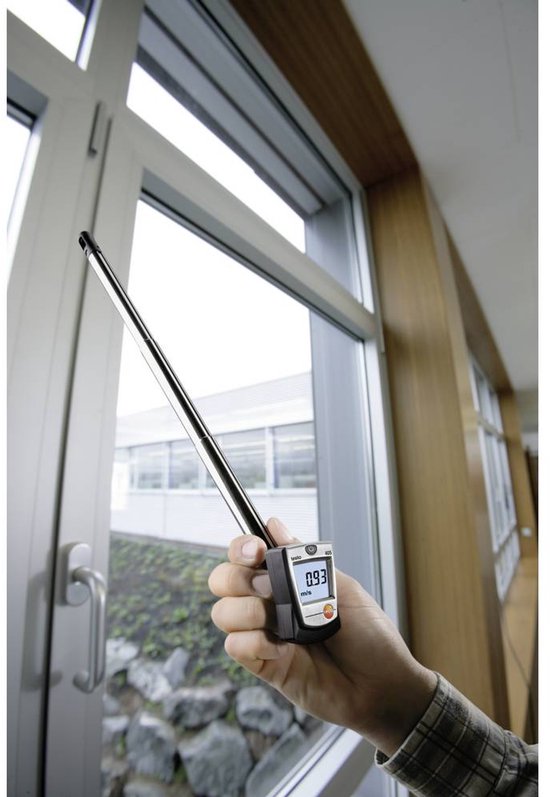 Testo 405 Hittedraad Luchtstroommeter - Voor luchtstroom en ...