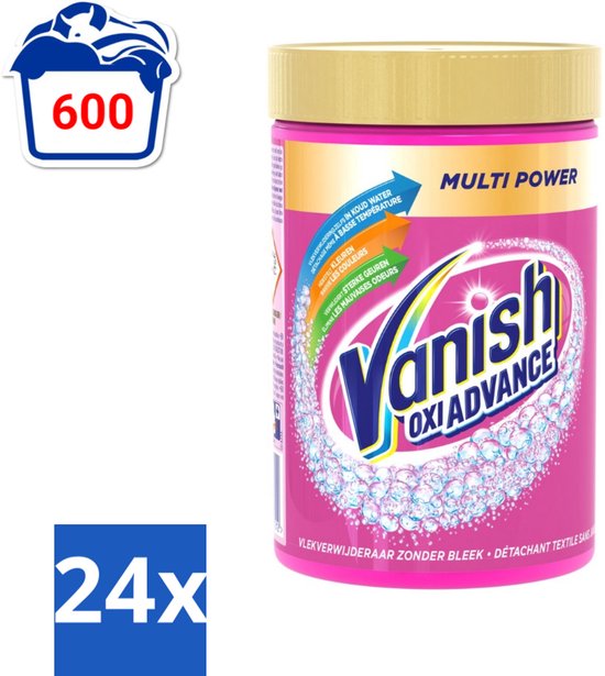 Vanish Oxi Advance - Vlekkenverwijderaar Poeder - Zonder Bleek - Gekleurde Was - 600... | bol