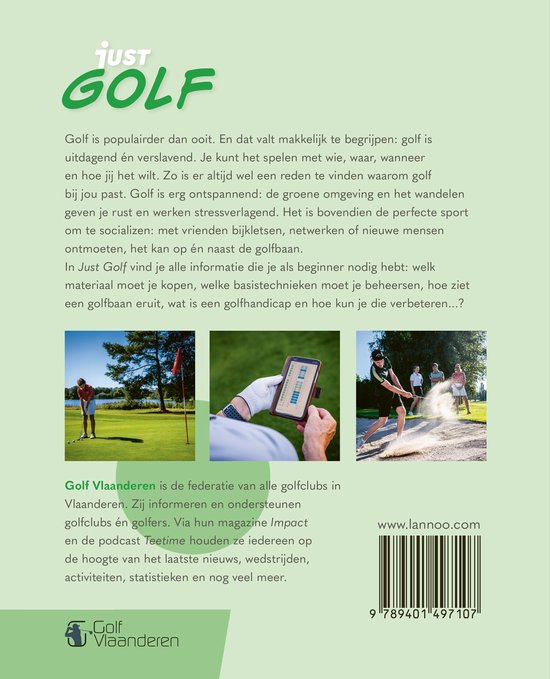 Just - Golf, Golf Vlaanderen vzw | 9789401497107 | Boeken | bol