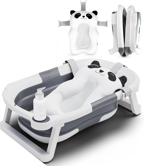 Baby Badje met Standaard - Inklapbaar Bad - Zitbad - Bath Bucket | bol