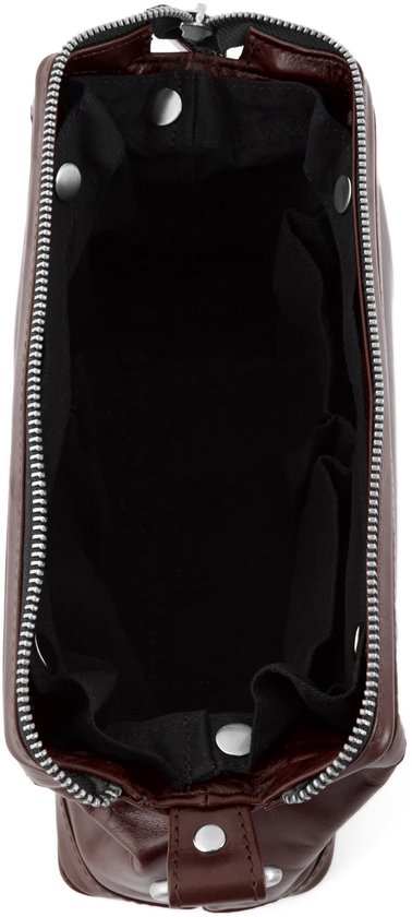 Lucleon - Heren - Bruin Leer Toilettas | bol