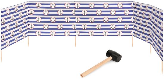 Garronda 6m Strand Windscherm Met Stokken - Windscherm Strand ...