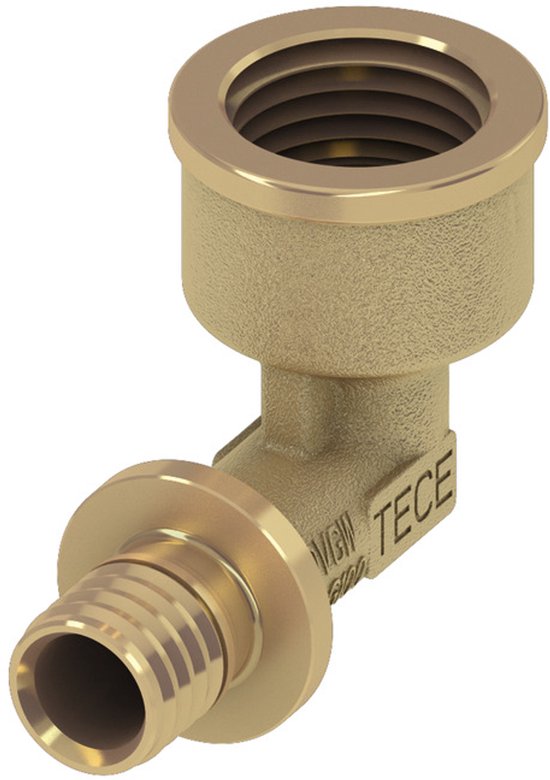 TECEflex haakse overgangshuls, silicium brons, 708102 | bol