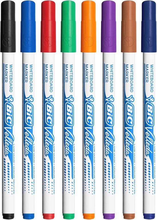Witte Board Marker Set – 2 Stuks Zwart | bol