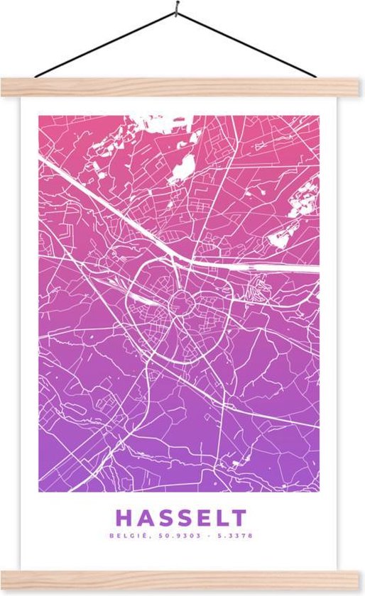 Porte-affiche avec affiche - Affiche scolaire - Plan de la ville ...