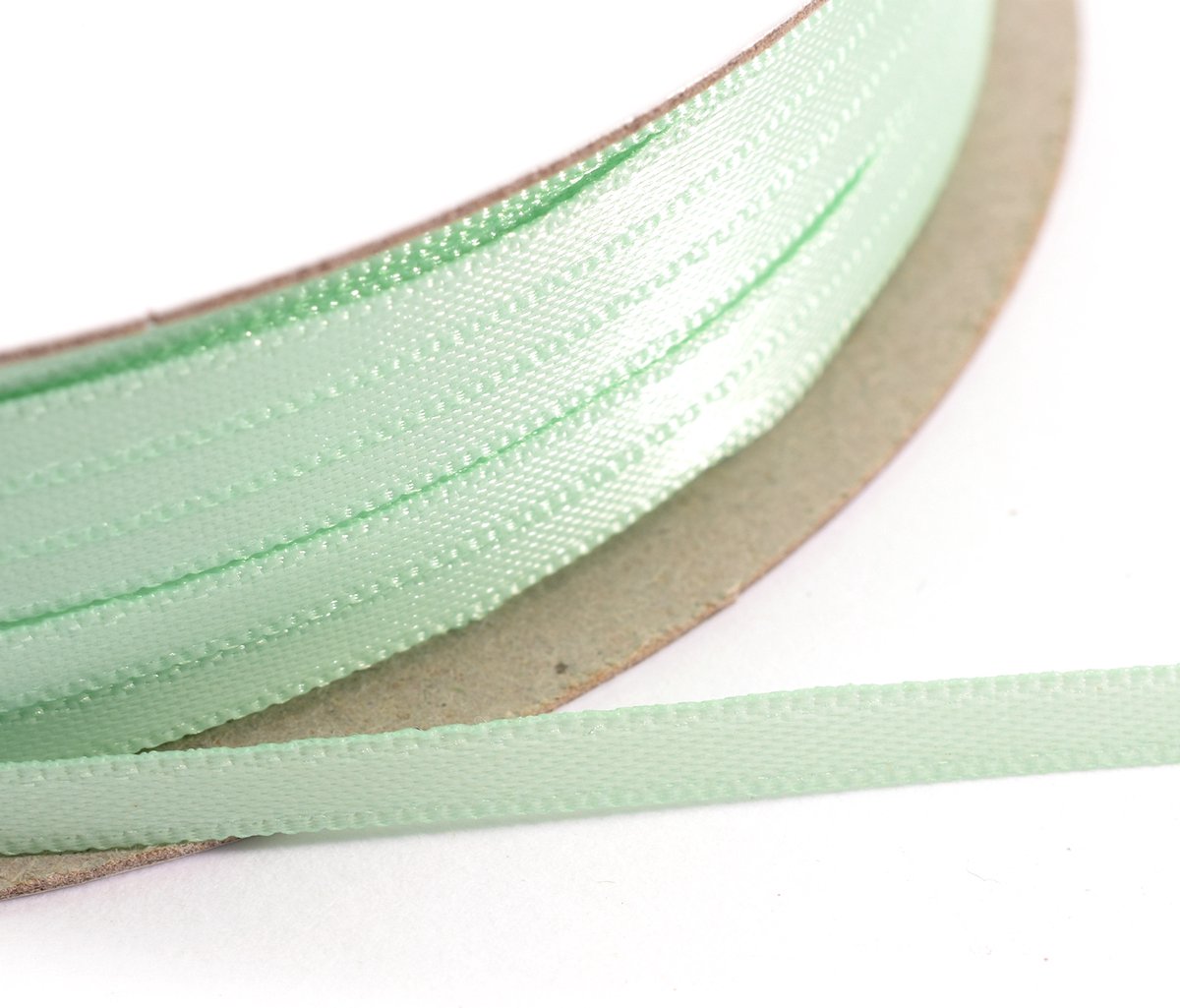 Vaessen Creative Satijn Lint - Pastelgroen - Dubbelzijdig - 3mm x 100m ...