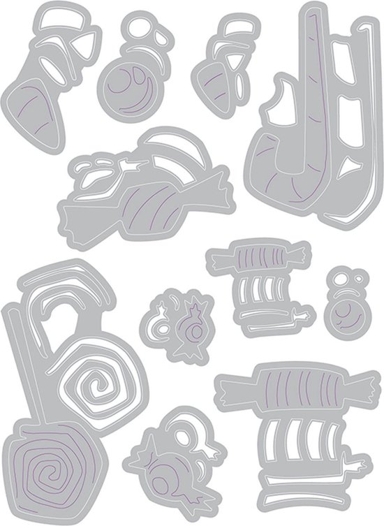 Sizzix Thinlits snijmal - Kerst - Snoep - 1s | bol