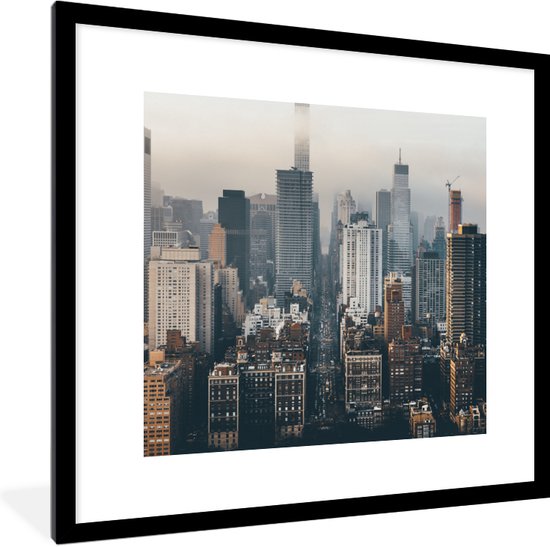 Fotolijst incl. Poster - New York - Skyline - Amerika - 40x40 cm ...