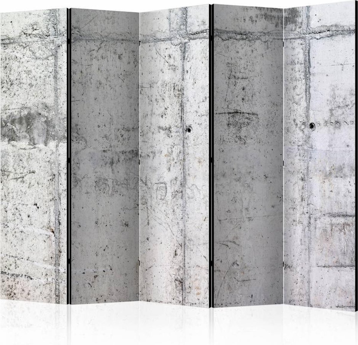 Vouwscherm - Betonnen muur 225x172cm , gemonteerd geleverd (kamerscherm ...