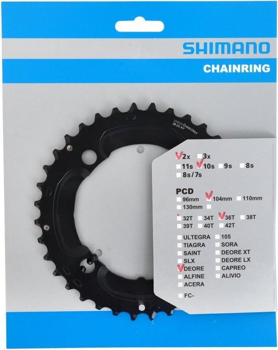 Kettingblad 36T Shimano Deore FC-M617 | bol