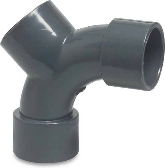 VDL Y-Bocht PVC-U 50 mm lijmmof 16bar grijs | bol
