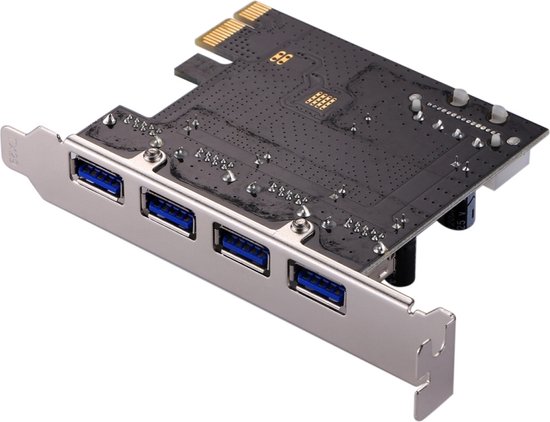 Let op type!! USB 3.0 4 poorten PCI-E Express-controllerkaart 5Gbps | bol
