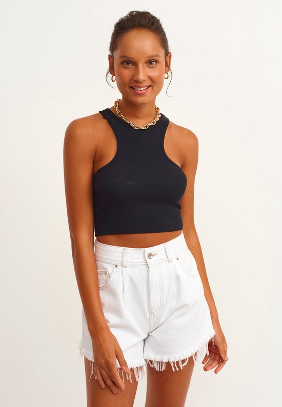 Kort topje met halterhals | bol