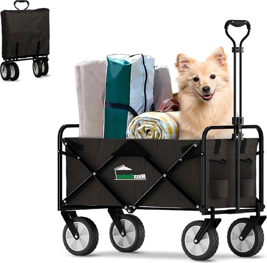 Transportkar DIY 98x53x64 cm Zwenkwielen Antraciet - Bolderkar Tuinkar ...