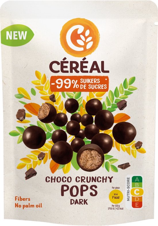 Céréal Choco Crunchy Pops - 9 x 100 gr - Voordelverpakking | bol