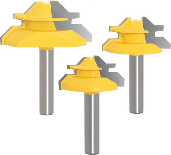 8mm schacht 45 graden slot verstekverbinding router bit houtbewerking ...