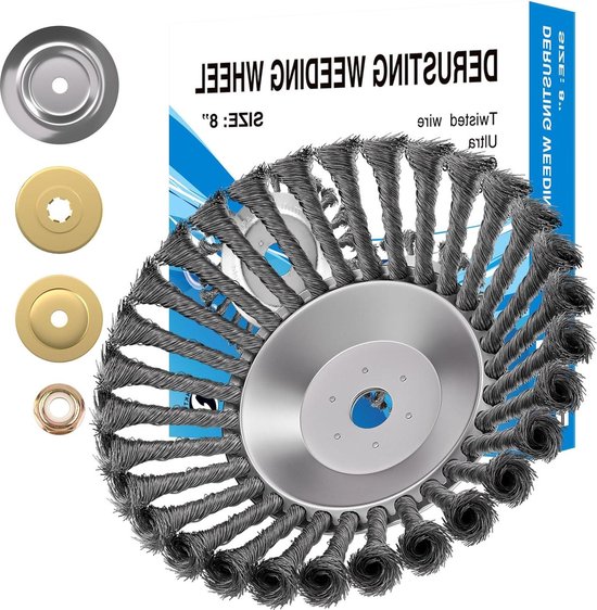 Professionele onkruidborstel boring 254 mm - effectieve verwijdering ...