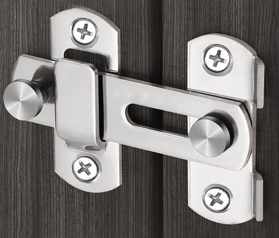 Roestvrij stalen poortgrendel flip-schuifvergrendeling ...