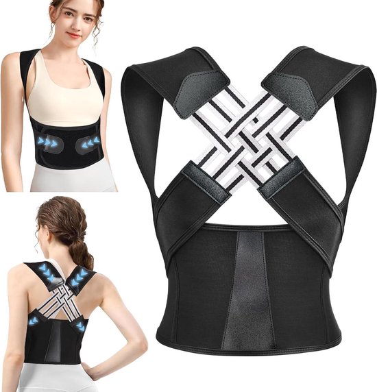 Rugcorrector voor dames en heren - rechte rug brace met schouderriem ...