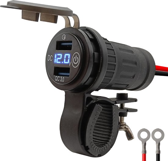 ProRide 12V USB Lader Motor - USB Aansluiting Motor - 2 Poorten met ...