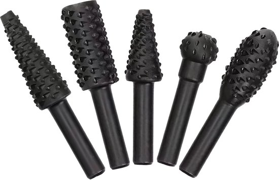 Houtfrees Set - Roterende Reliëf voor Houtbewerking - Houtrotfrees - 5 ...