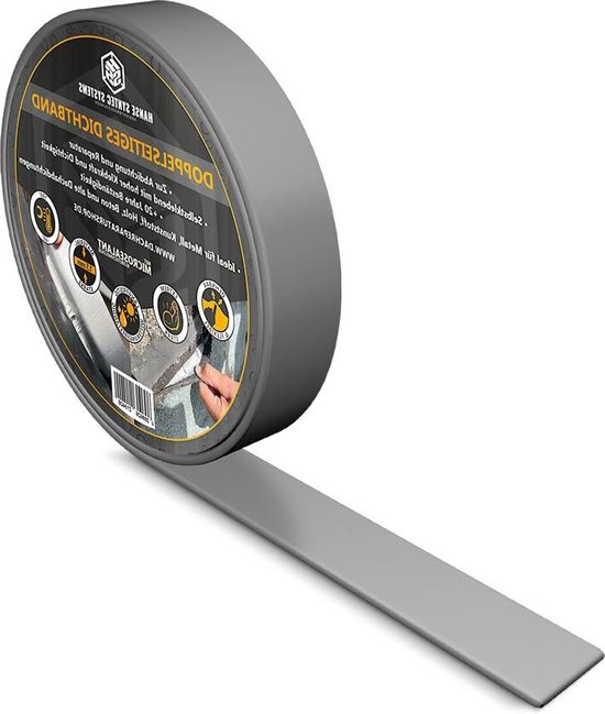 Double-sided Waterproof Sealing Tape 5m - Grey, Extreme Adhesion, UV ...