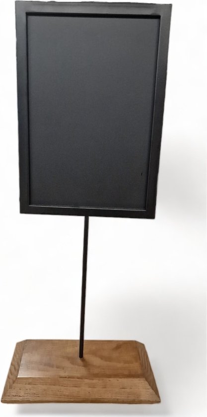 Display A4 Informatiebord zwart hout en metaal | bol