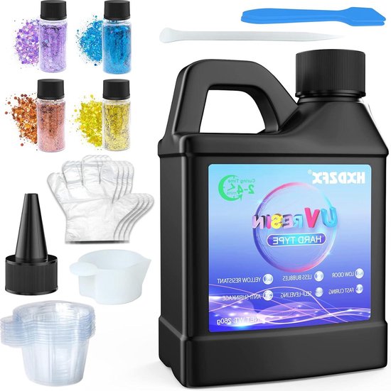 Clear Crystalline Epoxy Resin for Casting - 260g UV Resin - Durable ...