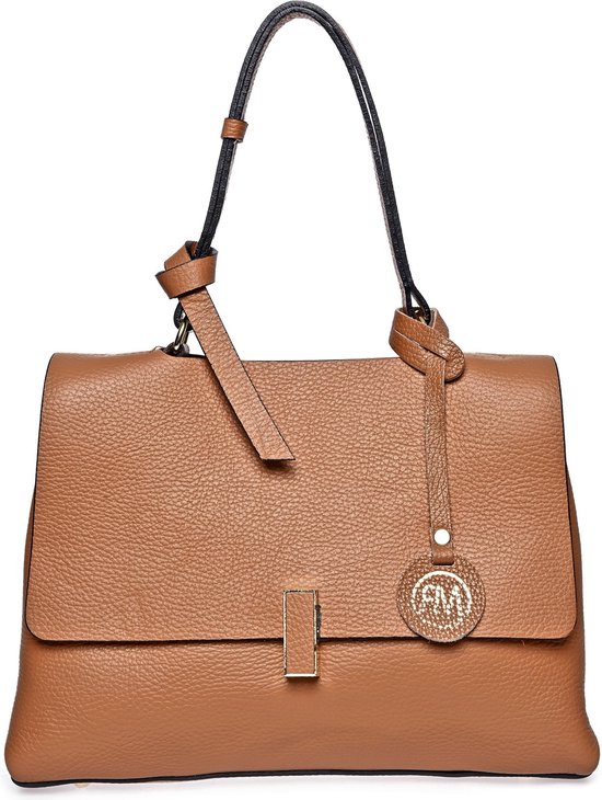 Tas | Tas met handvat aan de bovenkant | ZWART | SS24 RM 1826 COGNAC | bol