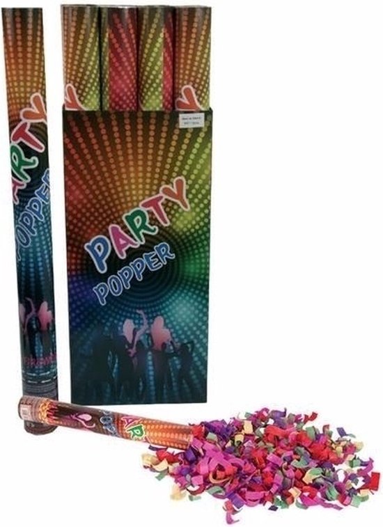3x Confetti kanon kleuren 80 cm | bol