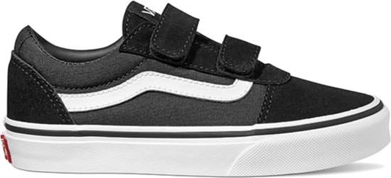 VANS YT Ward V (SUEDE/CANVAS)BLACK/WHITE -Maat 28 | bol