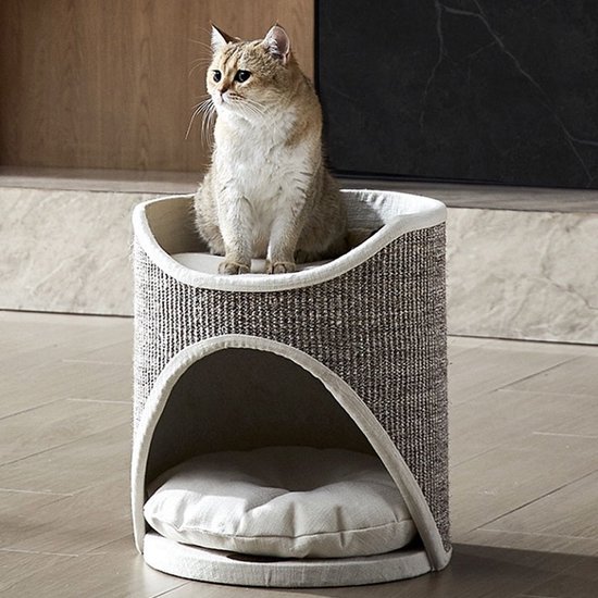 Kattenmand - kattennest - sisal - geschikt voor 2 katten | bol