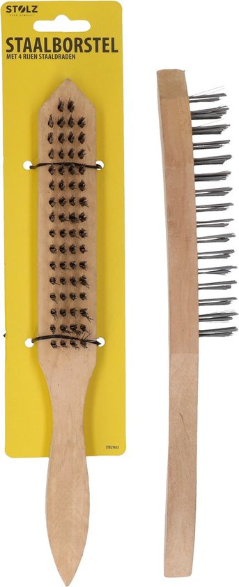 Staalborstel 4 rijen | bol.com