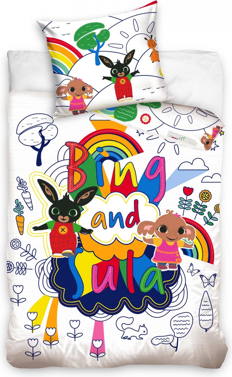 Bing Bunny BABY Dekbedovertrek Sula - 100 x 135 cm - Katoen | bol.com