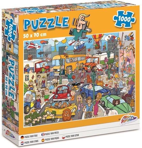 Grafix Comic Puzzel Verkeer 1000 stukjes 50x70cm | bol.com