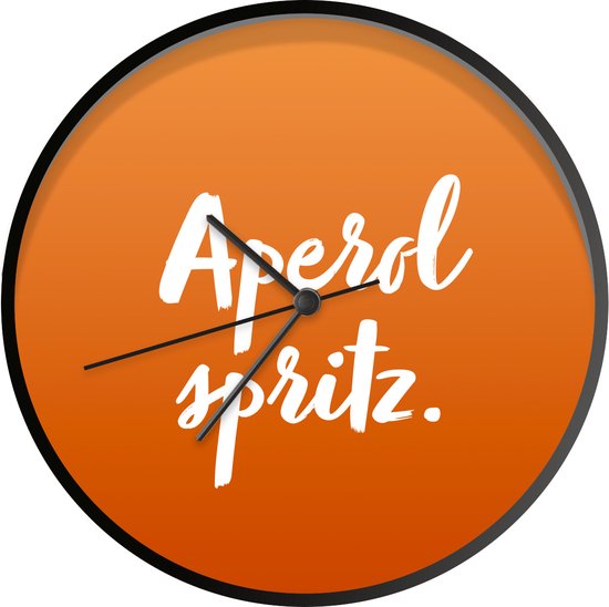 Klok Ø 30 Cm Tekst Cocktail Aperol Spritz Quotes Alcohol