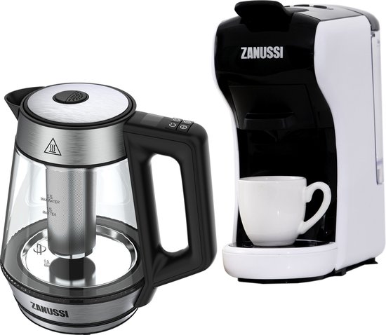 Zanussi - CKZ39 Espressomachine met meerdere systemen Wit + KE80 Thee ...