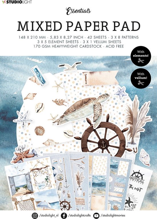 Studio Light Essentials mixed paper pad nr.13 | bol.com