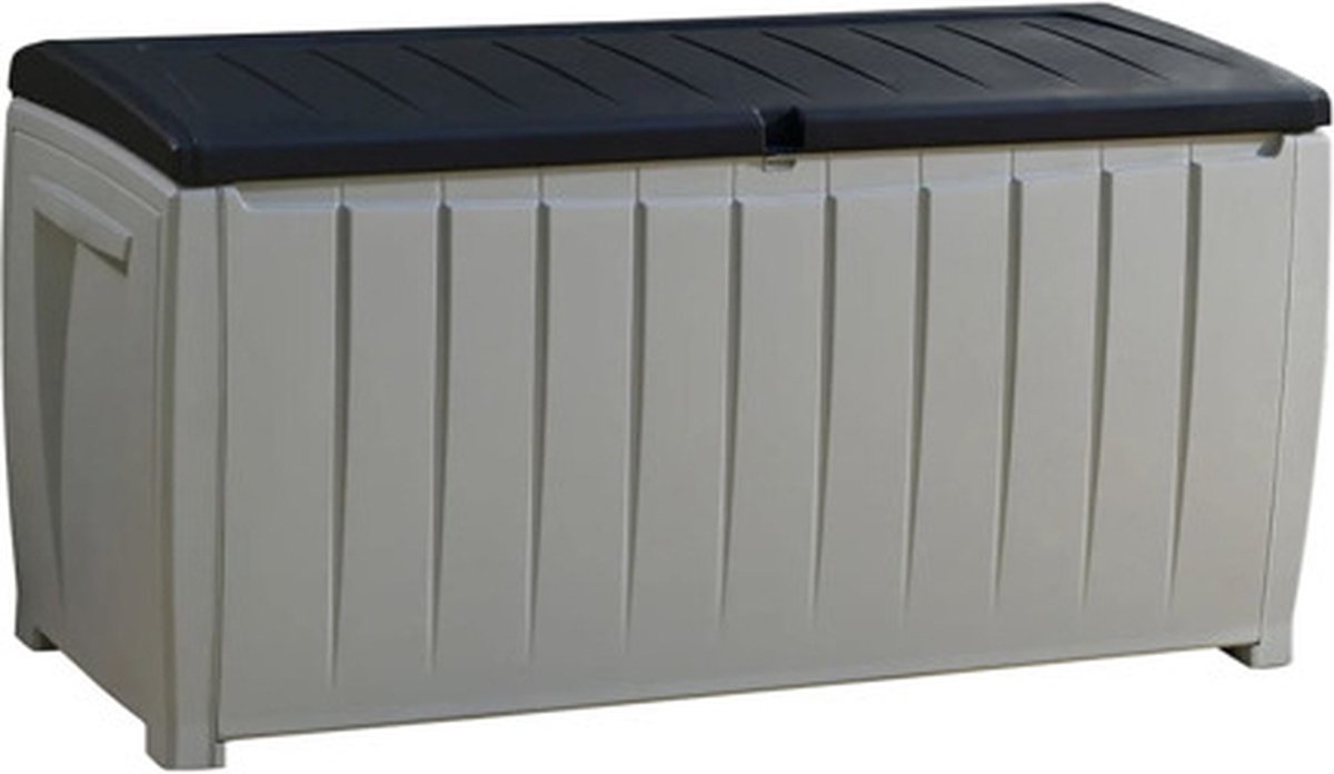 Keter Novel Opbergbox - 340L - 124x55x62.5cm - Grijs | bol.com