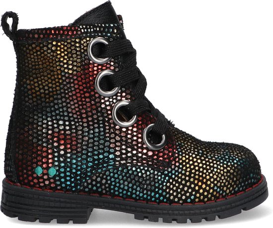BunniesJR Tosca Trots Meisjes Biker Boots - Multi - Leer - Veters | bol