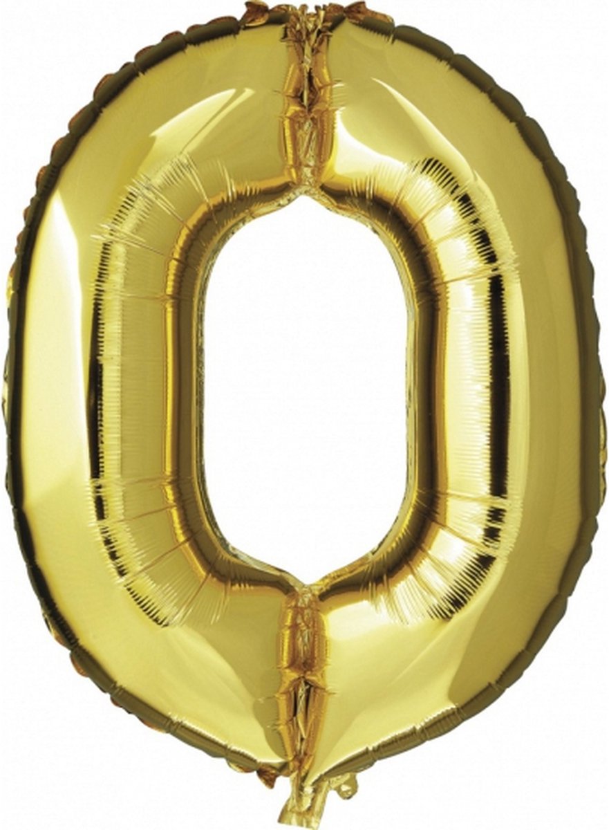 Cijfer nul 0 ballon goud | bol