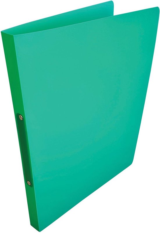 Alpha ringmap, voor ft A4, uit PP, 2 ringen van 16 mm, groen 25 stuks | bol