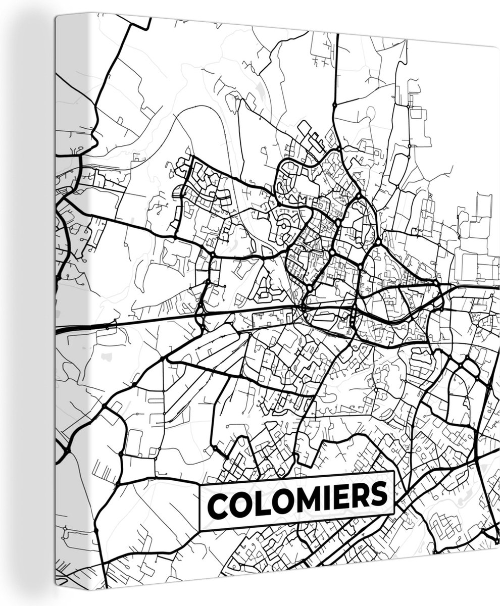 Tableau Peinture Colomiers - Plan de Ville - Plan d'Etage - Carte ...